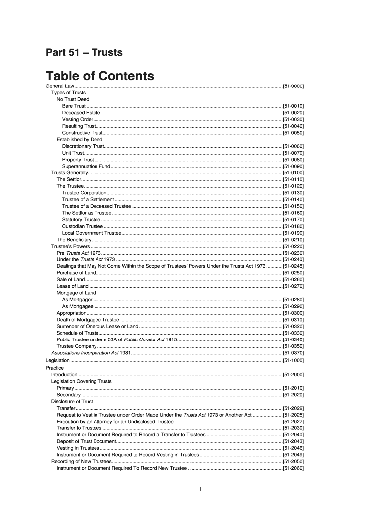Fillable Online Land Title Practice Manual Part 51 - Trusts. Land Title Practice Manual part 51 ...