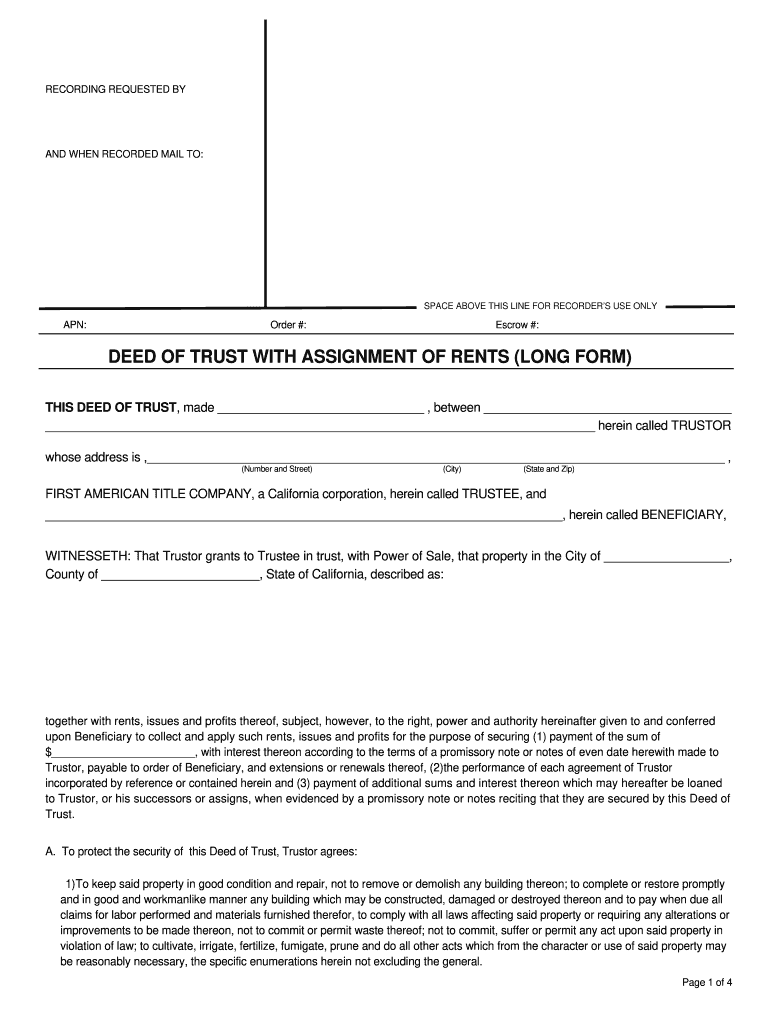 California Assignment Rents Fill Online Printable Fillable Blank California Assignment Rents Fill Online Printable Fillable Blank