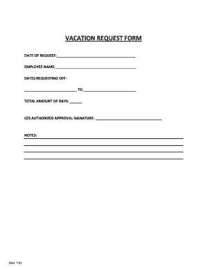 Fillable Online crossenv DATES REQUESTING OFF Fax Email Print - pdfFiller