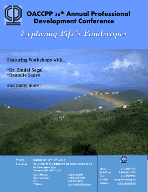 Fillable Online oaccpp OACCPP 36th Annual Professional Development ...