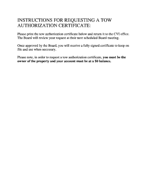 Fillable Online townsofkettering org%2fdocs%2fTOW AUTH Tow Authorization Certificate Request ...