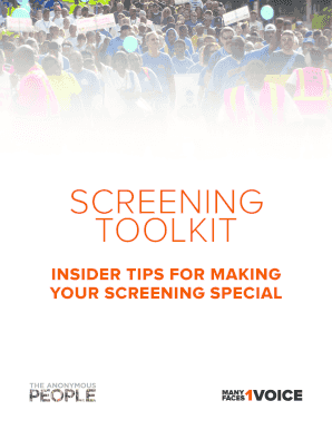 Fillable Online manyfaces1voice SCREENING TOOLKIT - The Anonymous ...