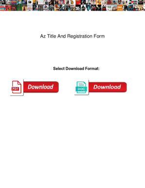 Fillable Online Az Title and Registration Form - Complete Guide 2023 ...