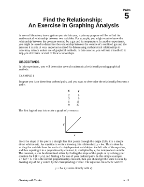 Computer Find the Relationship: An Exercise in Graphing ... Doc Template | pdfFiller