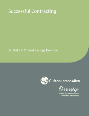 Shared Savings Plan Example Doc Template | pdfFiller