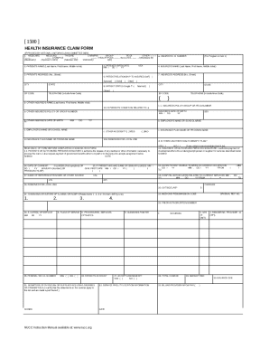 Health Insurance Claim Doc Template | pdfFiller