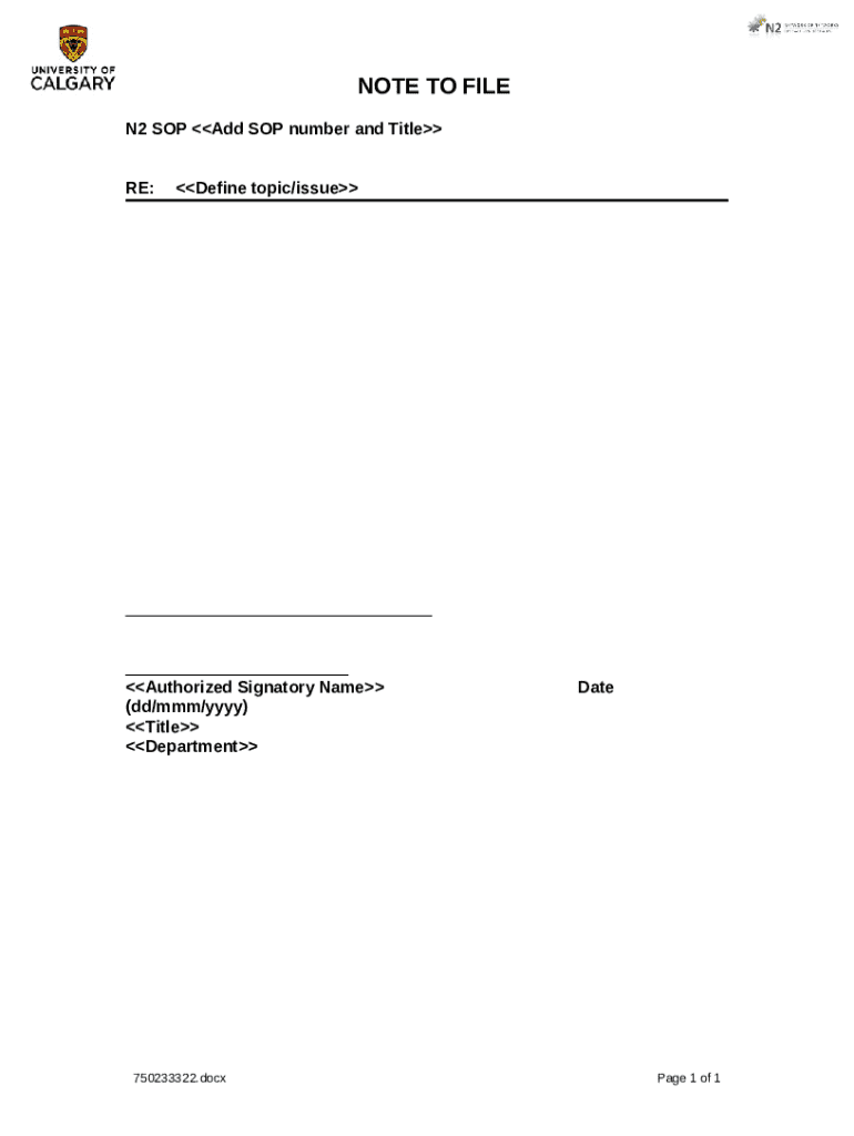 Signatory Authority REB SOP # 018 Issued by - cumming ucalgary Doc Template | pdfFiller