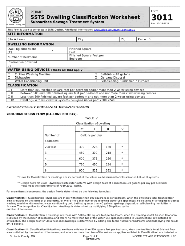Ssts Dwelling Classification Worksheet Doc Template | pdfFiller