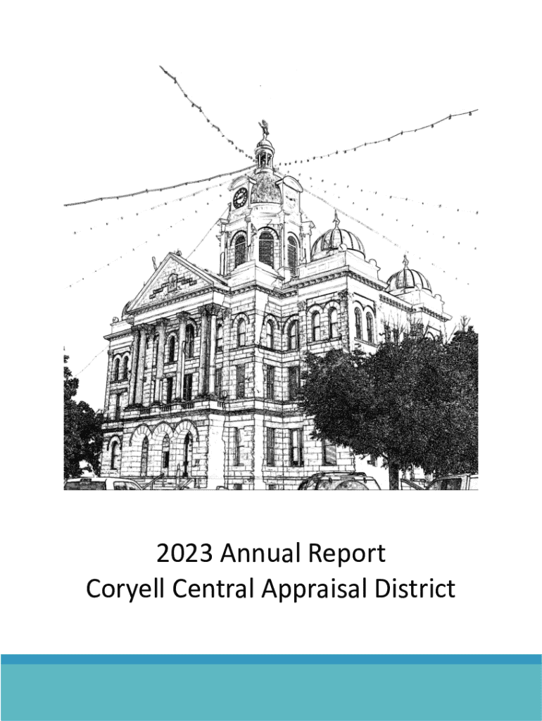 Fillable Online 2023 Annual Report of Coryell Central Appraisal ...