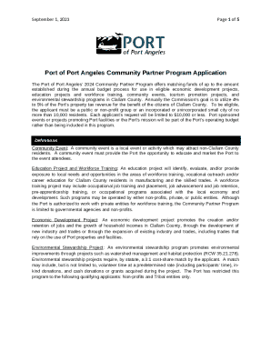 Community Partner Program Application Doc Template | pdfFiller