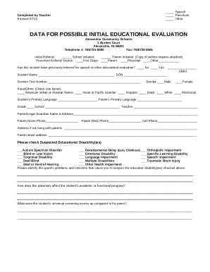 Speech Evaluation Doc Template | pdfFiller