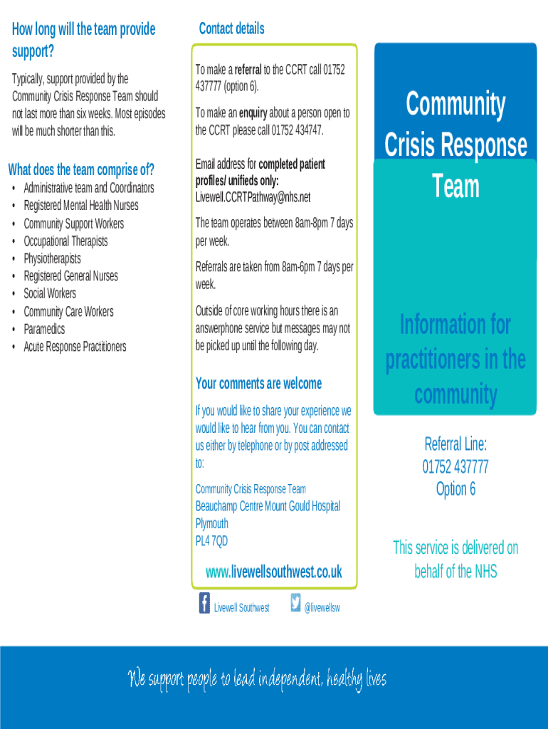 Community Crisis Response Team Ination Doc Template | pdfFiller