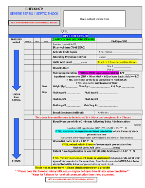 Code Sepsis: Recognize, Resuscitate, and Refer - Blog Doc Template ...