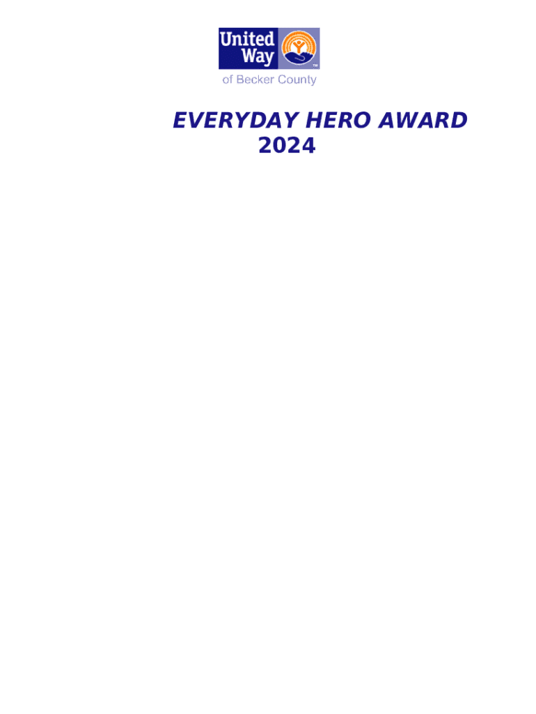 2024 Everyday Hero Nomination Doc Template | pdfFiller