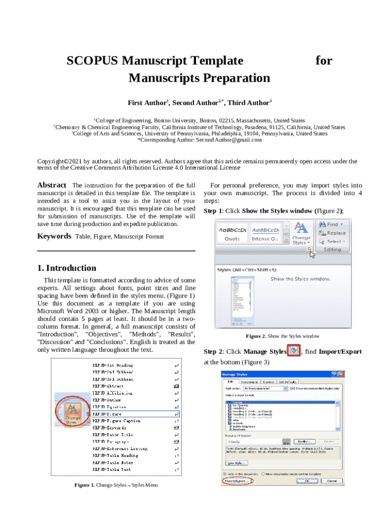 Scopus Manuscript Template Doc Template | pdfFiller