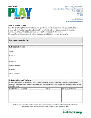 Application Doc Template | pdfFiller