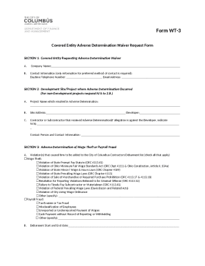 Covered Entity Adverse Determination Waiver Request Doc Template ...