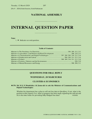 Fillable Online Internal Question Paper National Assembly 2024 ...