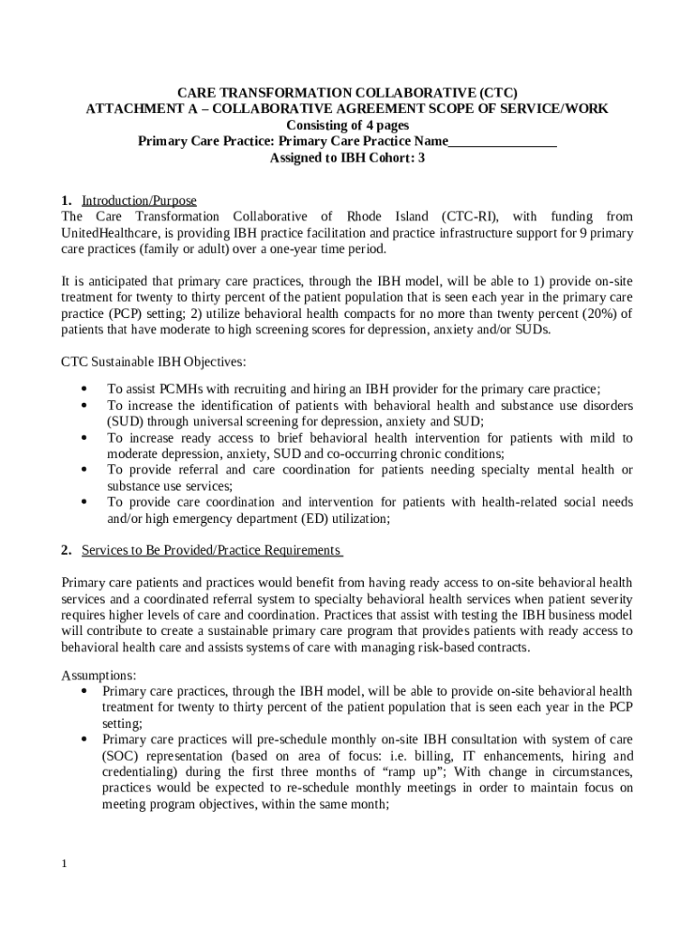 Primary Care Transation: A Team-Based Care Model Doc Template | pdfFiller