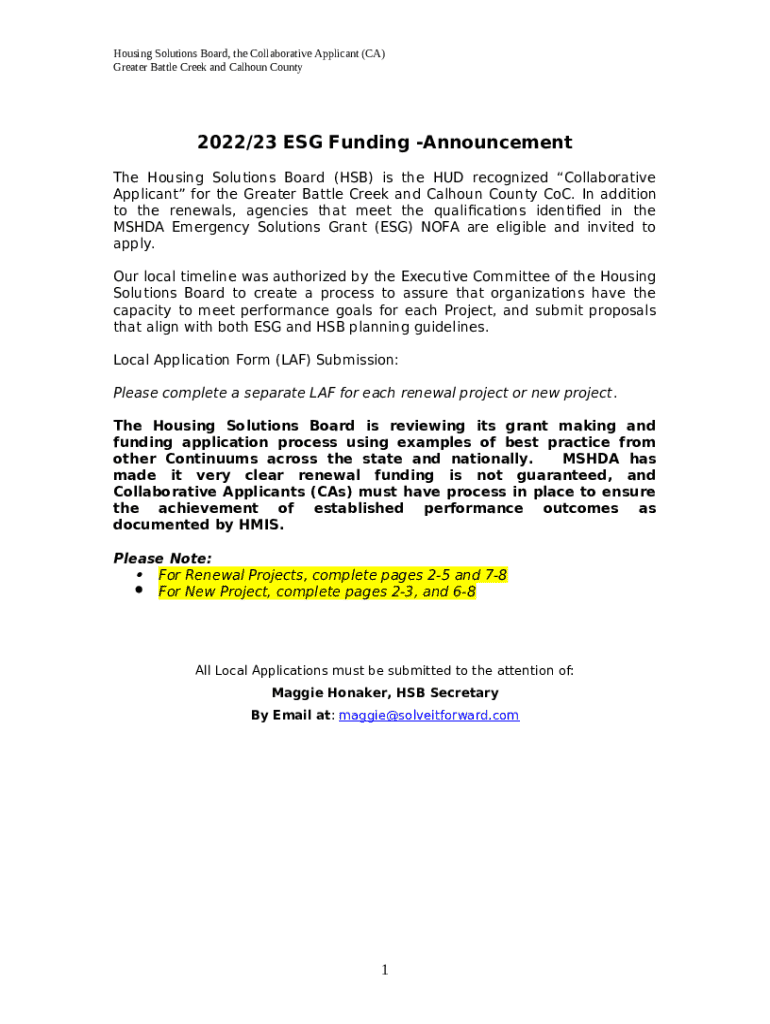 The Housing Solutions Board (HSB) is the HUD recognized Collaborative ...