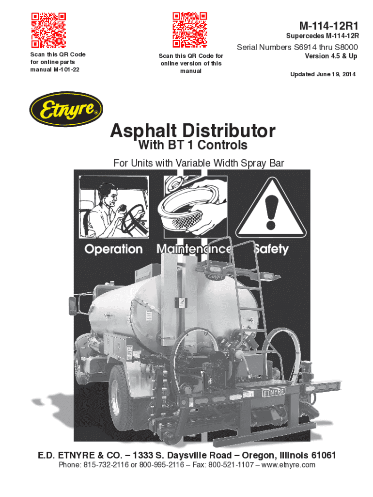 Fillable Online Supercedes M-114-12R Fax Email Print - pdfFiller