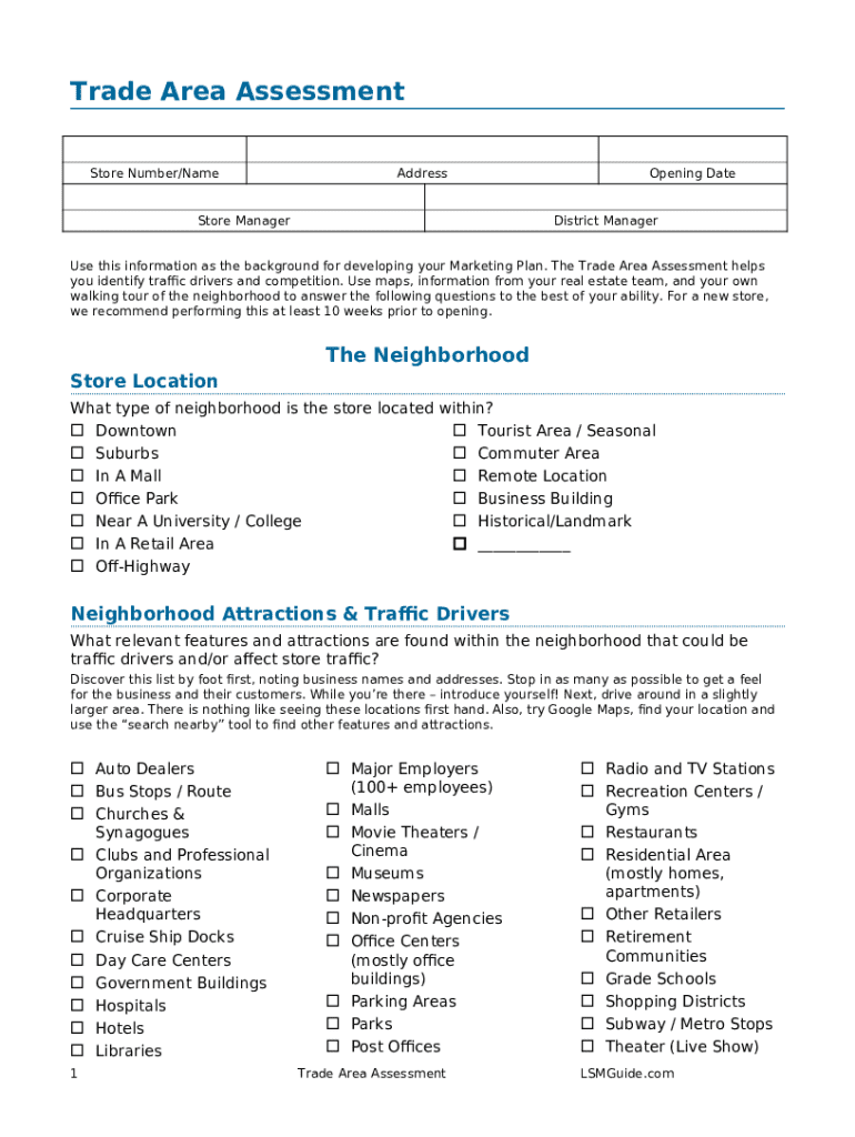 How to Per Retail Trade Area Analysis with GIS ... Doc Template | pdfFiller
