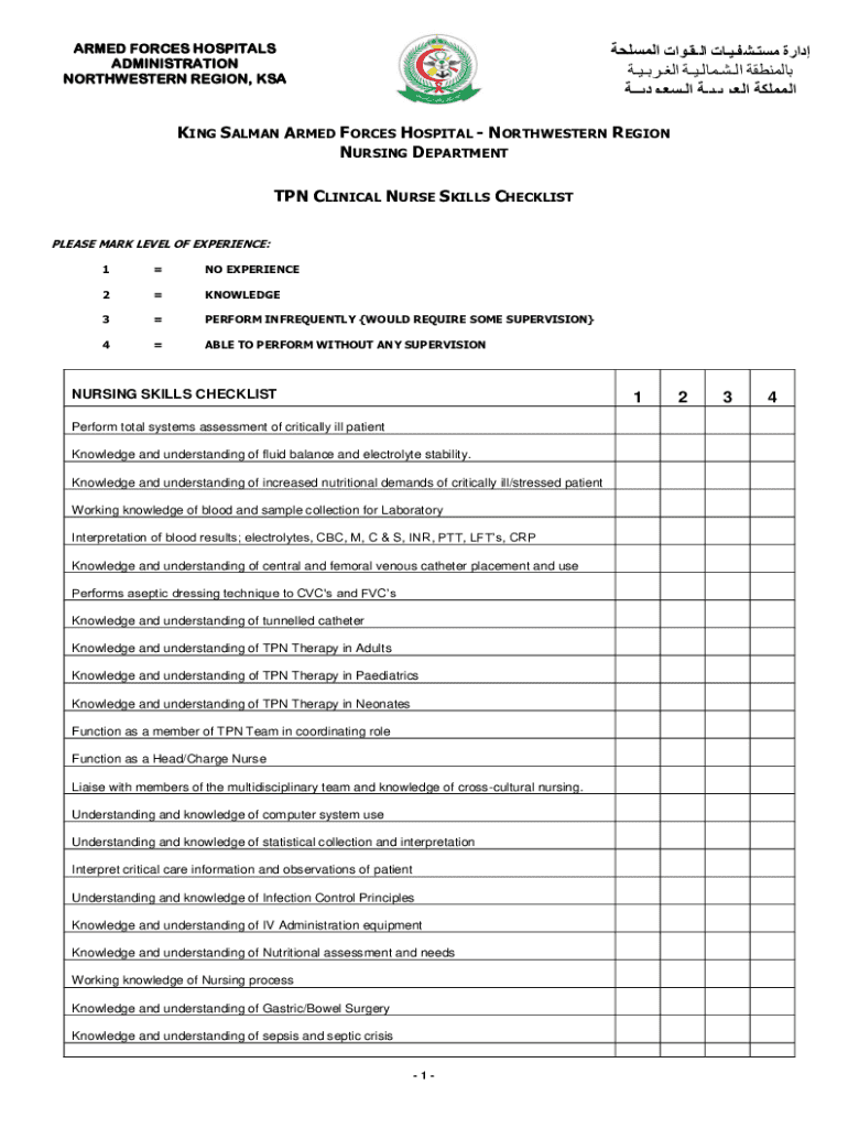 Fillable Online King Salman Armed Forces Hospital, Tabuk, KSA. One of ... Fax Email Print ...