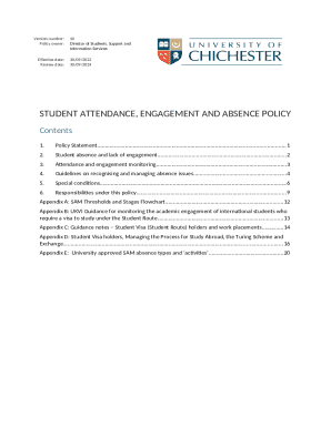 Student-Attendance-Engagement-and-Absence-Policy- ... Doc Template | pdfFiller