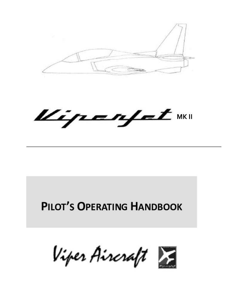 Fillable Online viper aircraft corporation viperjet mk ii pilot\'s ...