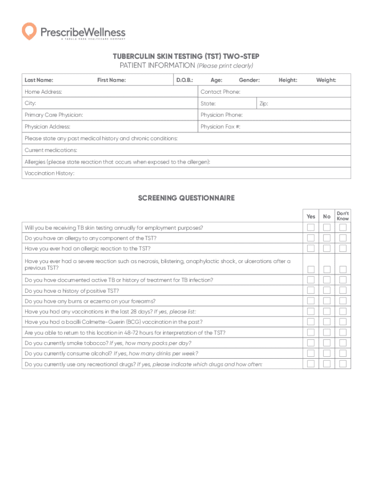 Fillable Online How is two-step tuberculin skin testing done? Fax Email ...