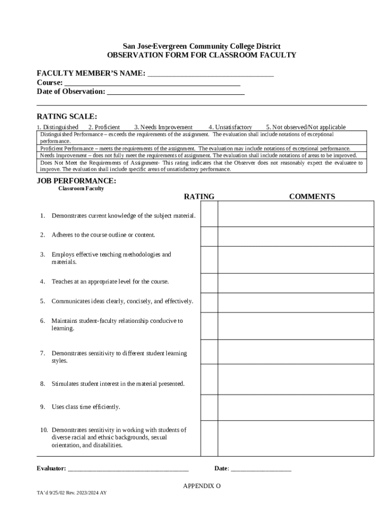 Classroom-Observation-.pdf Doc Template | pdfFiller