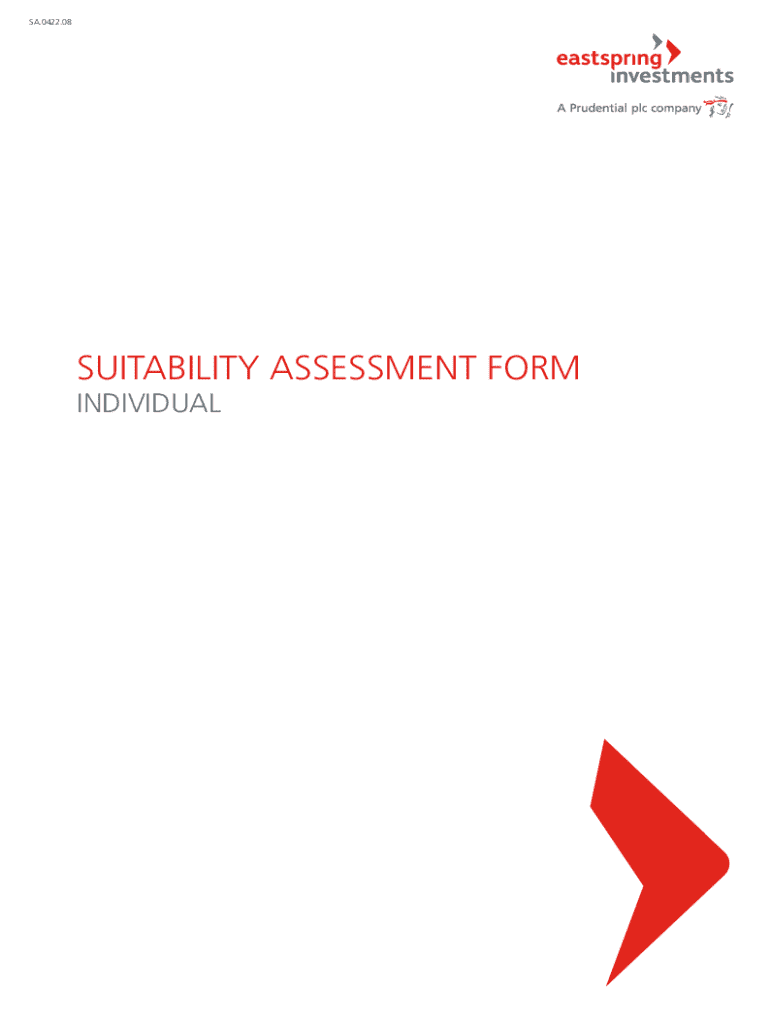 Fillable Online Suitability Assessment Form (Non-Individual) Fax Email ...