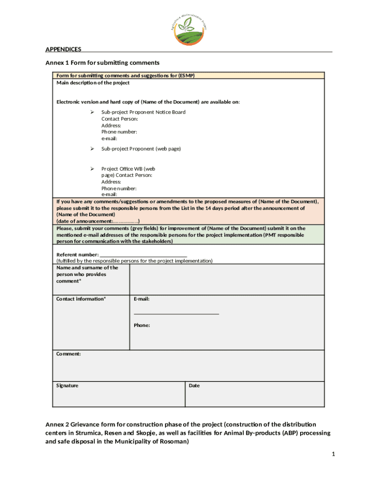 Annex 1. Screening Doc Template | pdfFiller