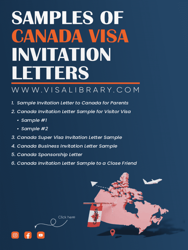 Fillable Online Samples of Canada Visa Invitation Letters 2021-2023 Fax ...