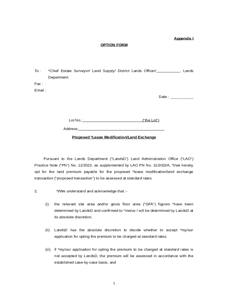 Option Doc Template | pdfFiller