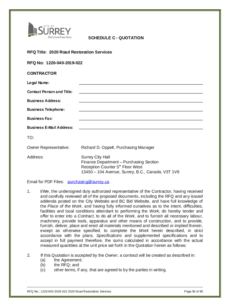 Schedule-C--of-Quotation.docx Doc Template | pdfFiller