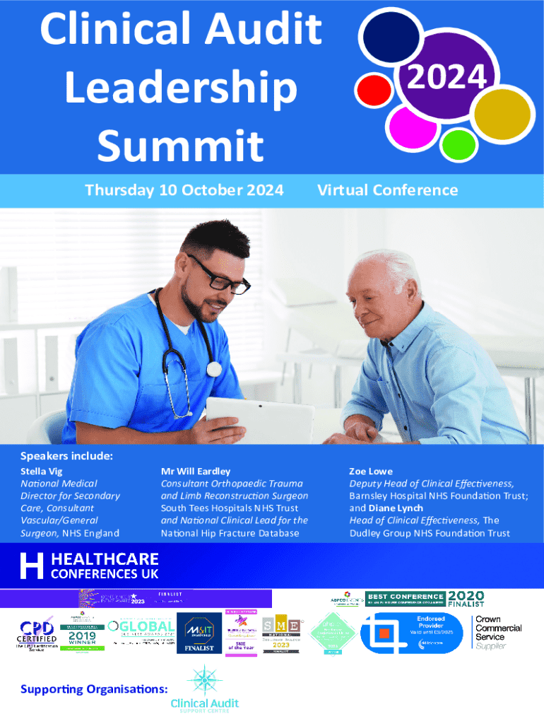 Fillable Online The National Clinical Audit Event 202411 September 2024 ...