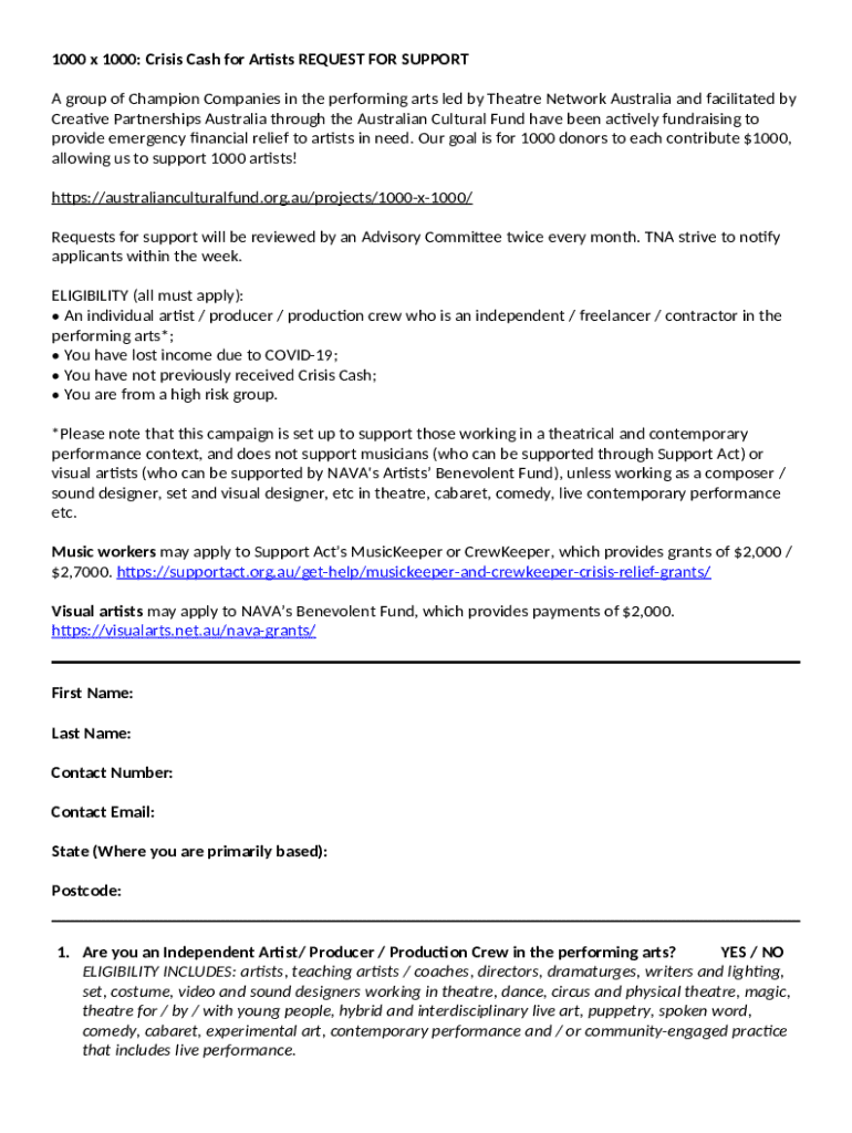 Word Version REQUEST FOR SUPPORT Doc Template | pdfFiller