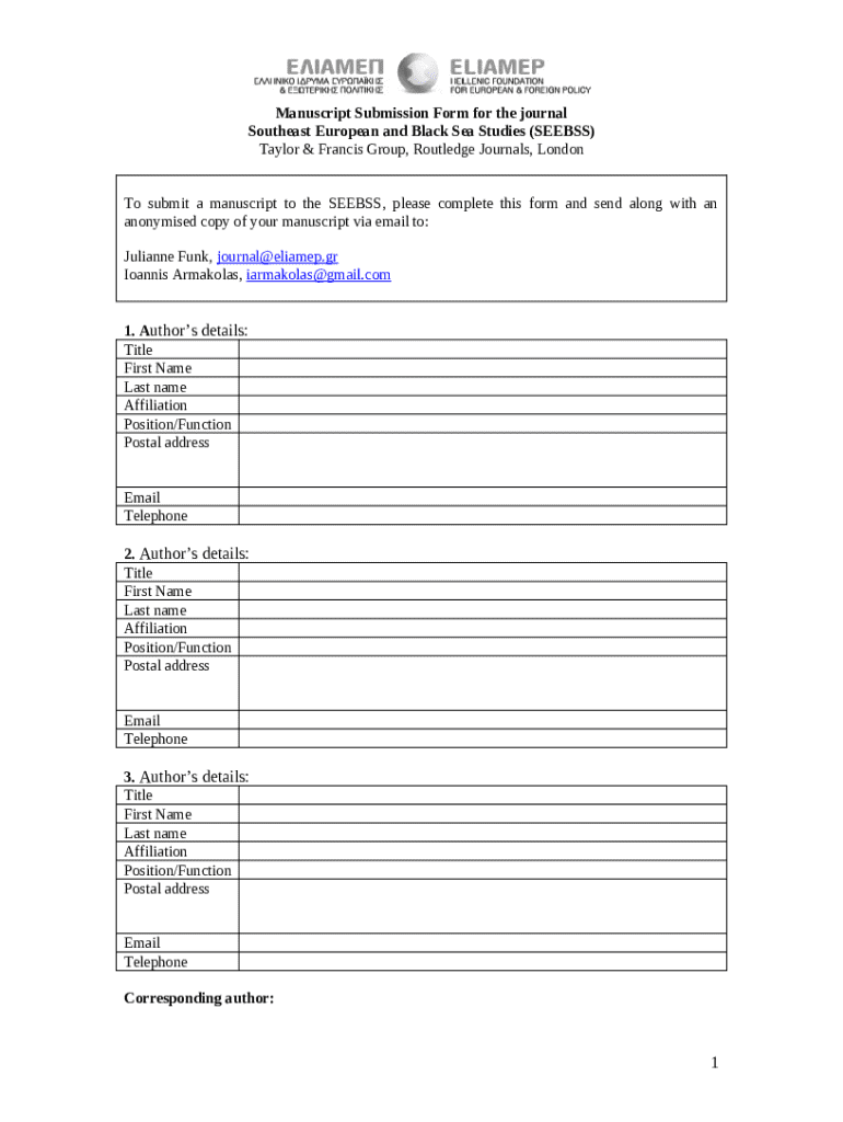 Manuscript Submission Doc Template | pdfFiller