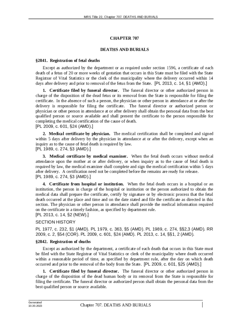 Fetal Death Certificate and Certificate of Still Birth - legislature ...