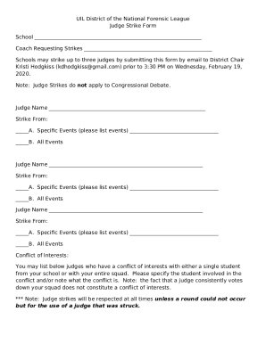 Judge Strike Doc Template | pdfFiller