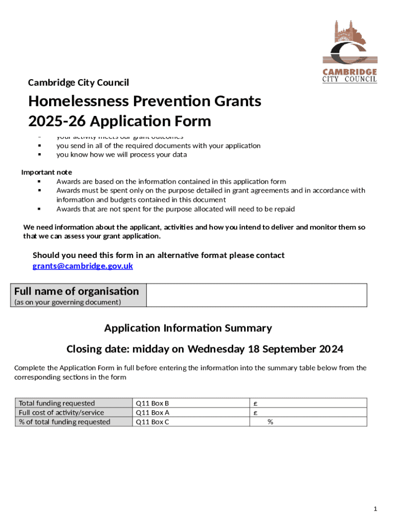 homelessness-prevention-application--2025-26 Doc Template | pdfFiller