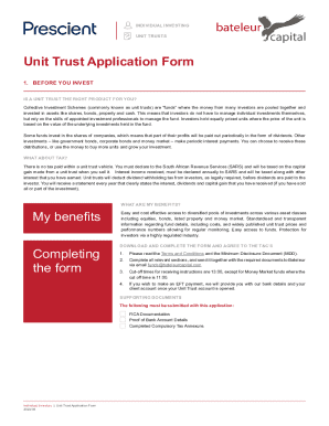 Fillable Online Unit Trust Application Form for Individual Investing ...