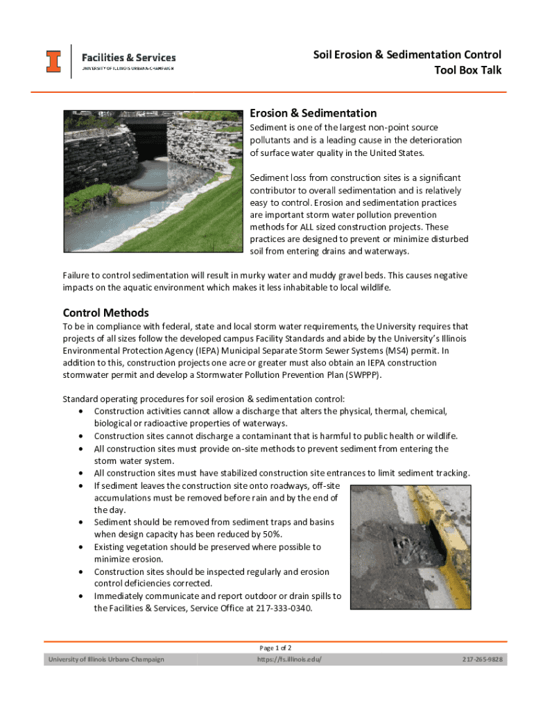 Fillable Online Can control of soil erosion mitigate water pollution by ... Fax Email Print ...