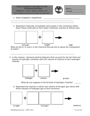 Using Avogadro's Principle to Draw Compound ulas Doc Template | pdfFiller