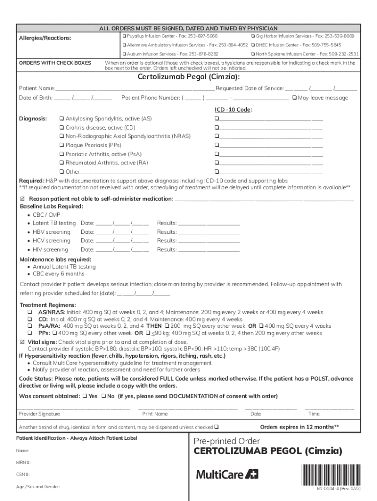 Fillable Online Metro Infusion Center: Affordable Infusion Therapy Fax ...