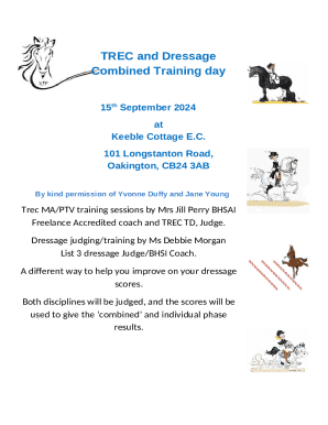 Keeble Cottage E.c. Combined Training Entry Doc Template | pdfFiller