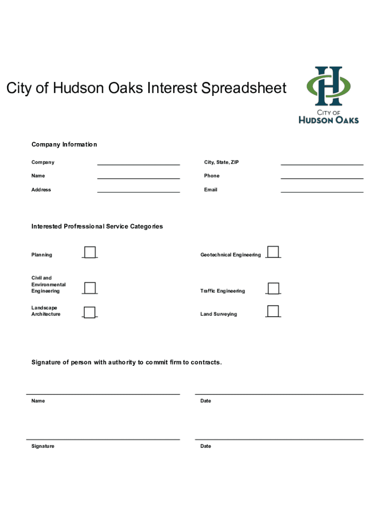 Fillable Online Rfq for Professional Planning, Engineering and Surveying Services - 2024 Fax ...