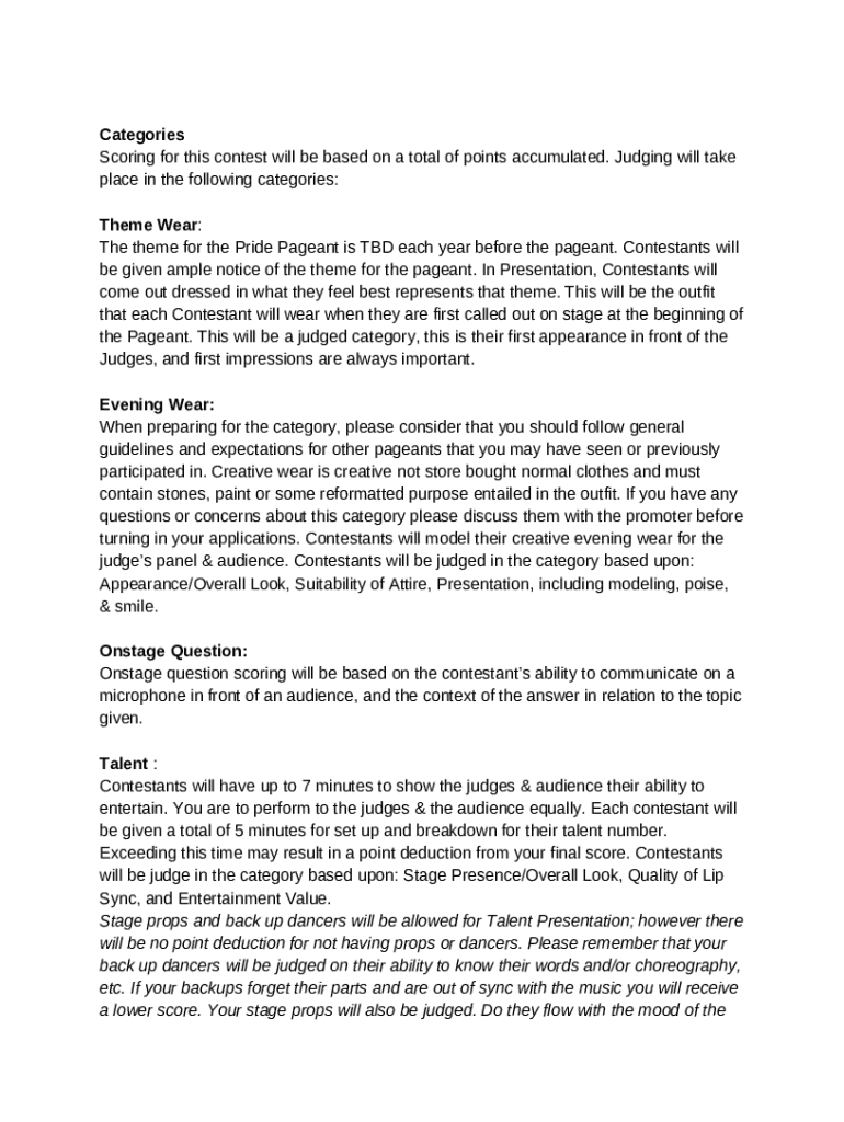 Mr. Ms & Mx. Jomo Pride Pageant Contestant Application Doc Template ...