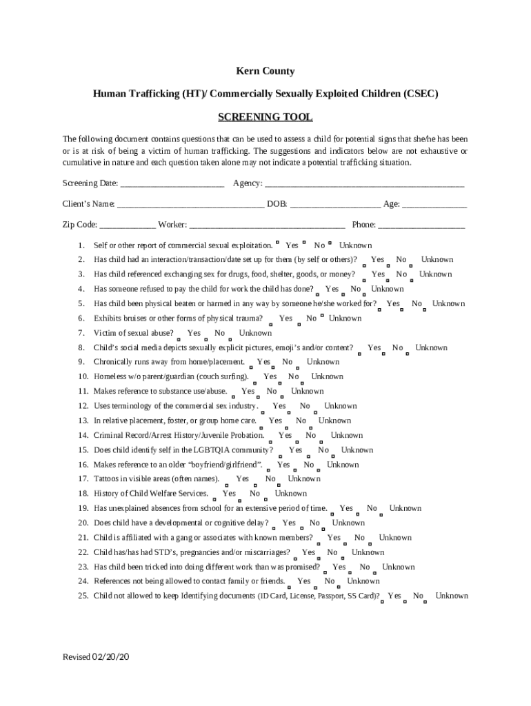 TF-CBT for the commercial sexual exploitation of children ... Doc Template | pdfFiller